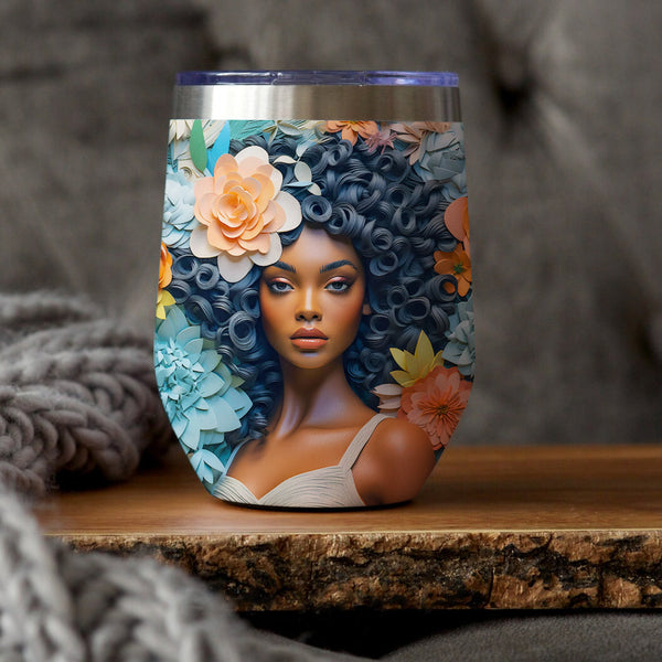 Personalized Wine Tumbler - Birthday Gift For Girls - Gerbera Story