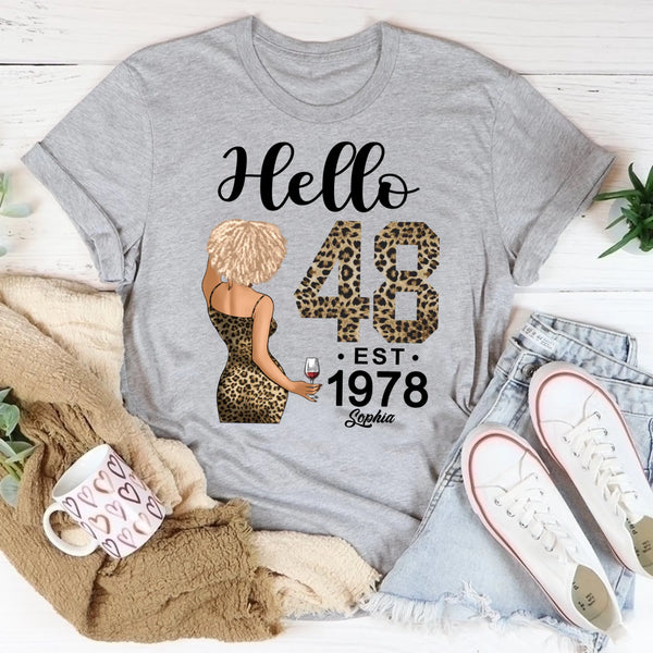 48th Birthday Shirts, Custom Birthday Shirts, Turning 48 Shirt, Gifts ...