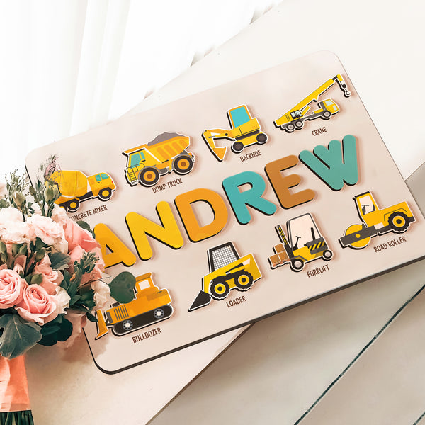 Personalized BusyBoard with Truck, Christmas Gifts For Kids, Custom Se ...