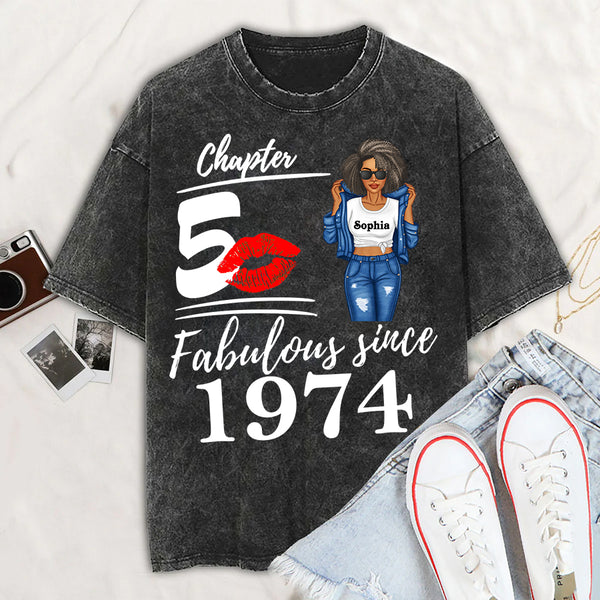 Chapter 50, Fabulous Since 1974 50th Birthday Unique T Shirt For Woman ...