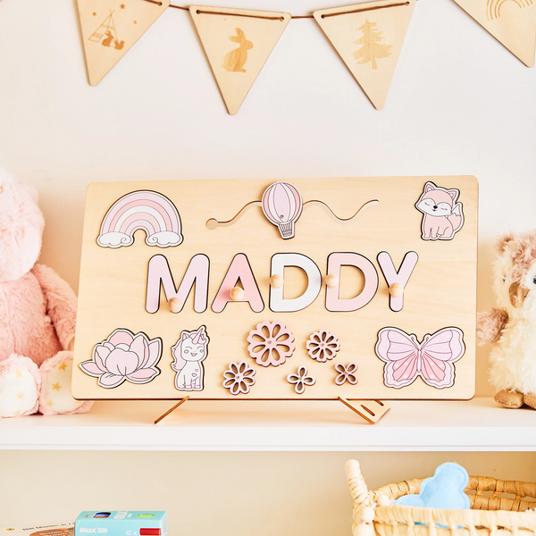 Personalized BusyBoard, Christmas Gifts For Kids, Wooden Puzzle Board ...