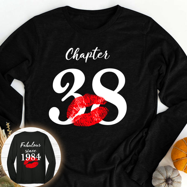 Chapter 38, Fabulous since 1984 38th birthday unique t shirt for woman ...