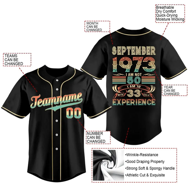 BaseBall Shirt, Custom Birthday Shirt, Turning 50 Shirt, Gifts For Man ...